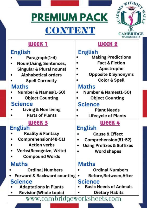 Grade 1 Reading Comprehension Pack - Cambridge Work Sheets