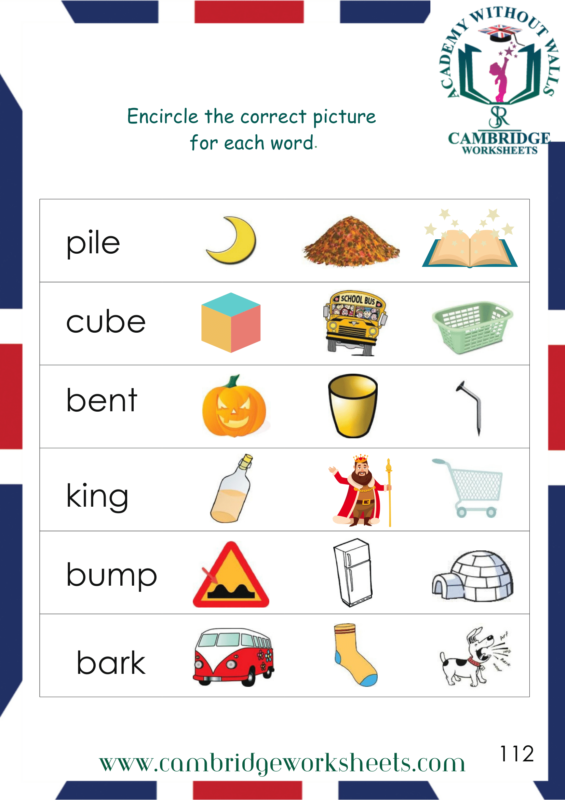 Vocabulary Pack (Grade 1) - Cambridge Work Sheets